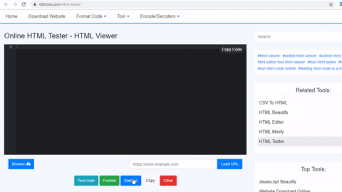 Online Html Tester Html Viewer Bfotool