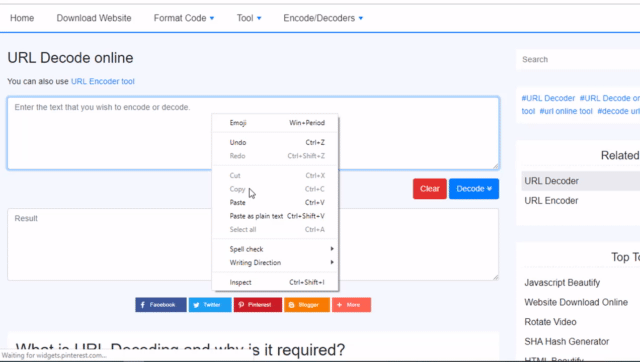 Url Decode Online Bfotool