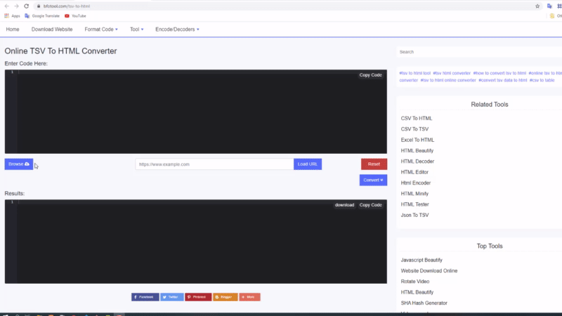 Online Tsv To Html Converter Bfotool