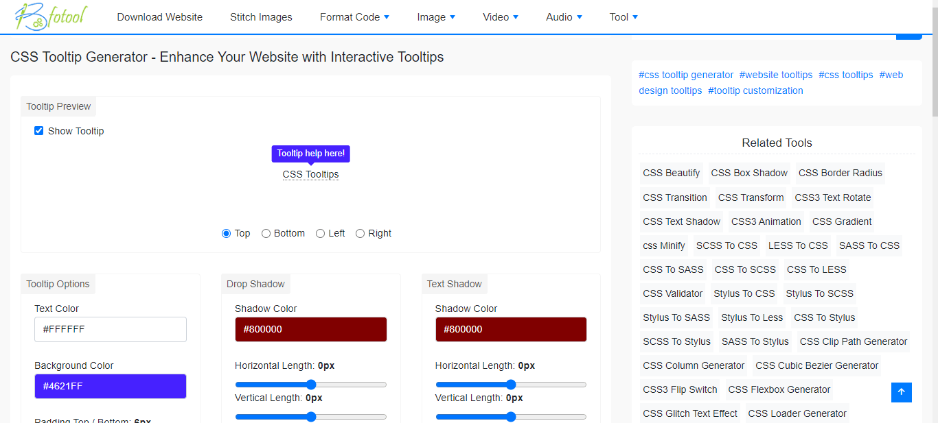 Css Tooltip Generator Enhance Your Website With Interactive Tooltips