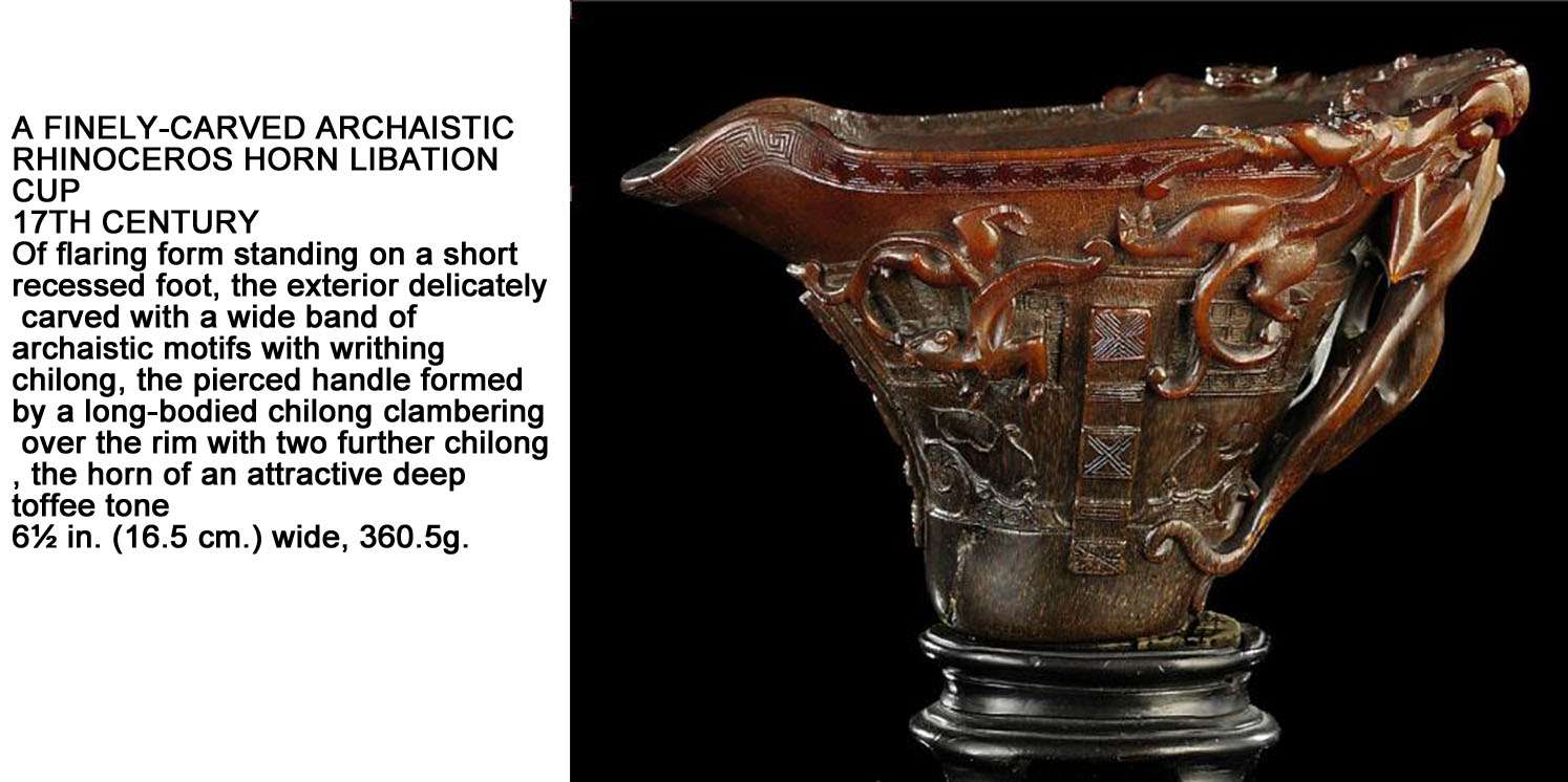 Carved Chinese Rhinoceros Horns Ming-Qing Dynasty | Art History