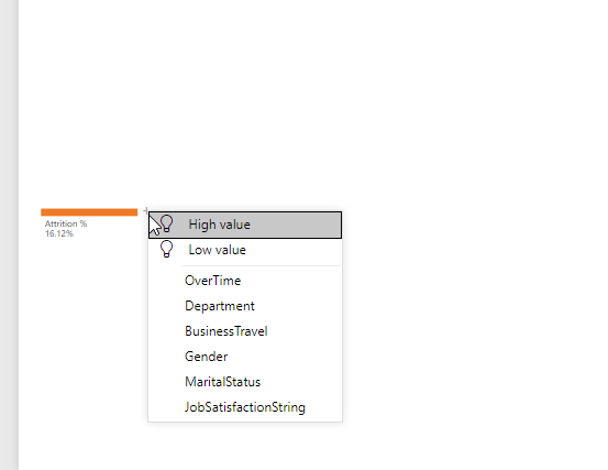 Root cause analysis in Power BI - Decomposition tree AI visual