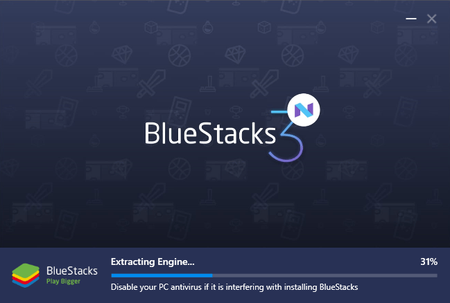 Bluestacks emulator stuck installing - gaybap