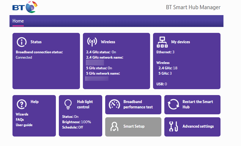 How do I access the BT Smart Hub manager? - The Big Tech Question