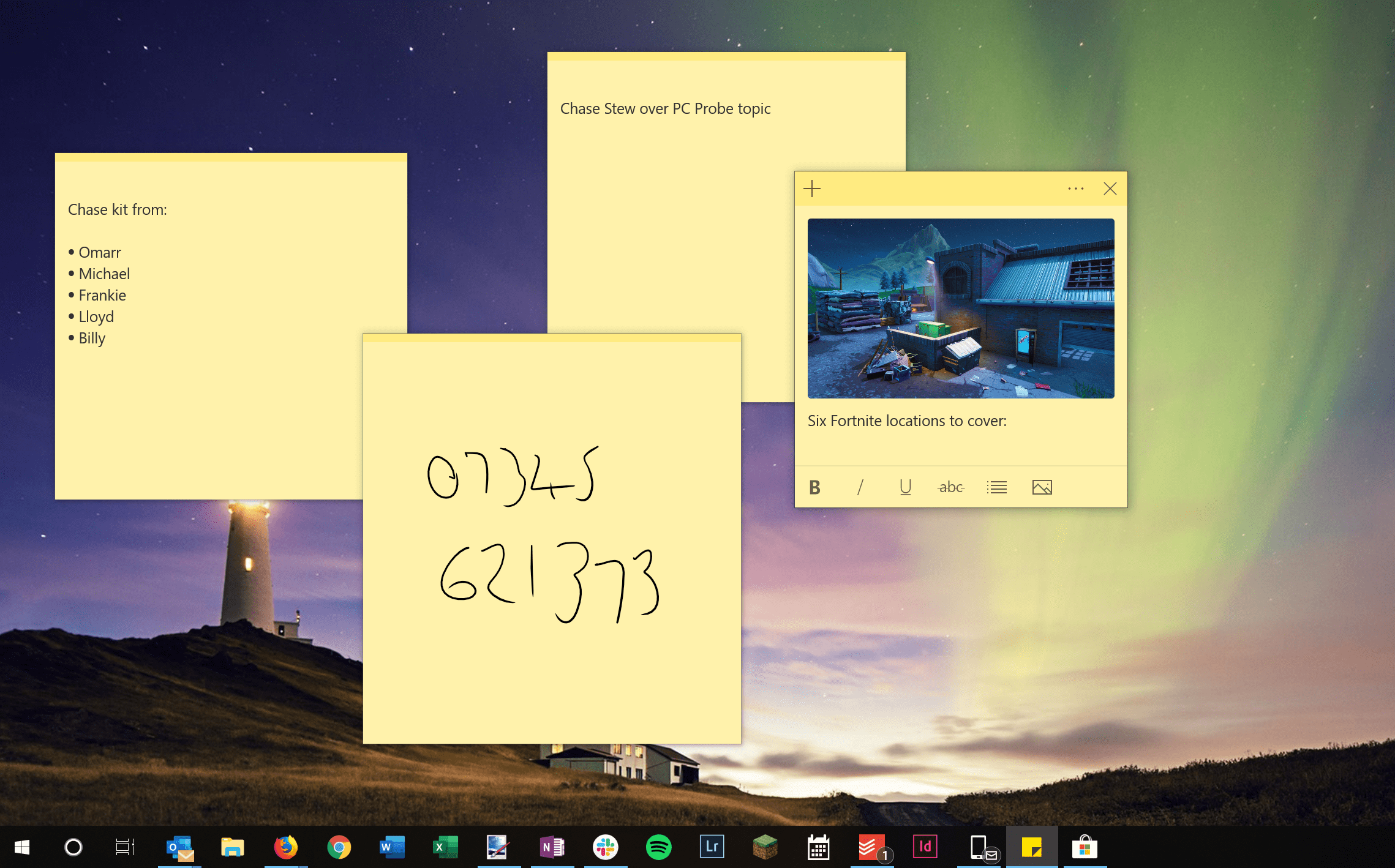 Post it sticky notes for desktop that can change its font - lokasinaudio