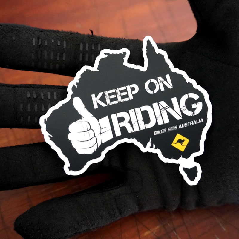 Keep On Riding Sticker – Biker Bits