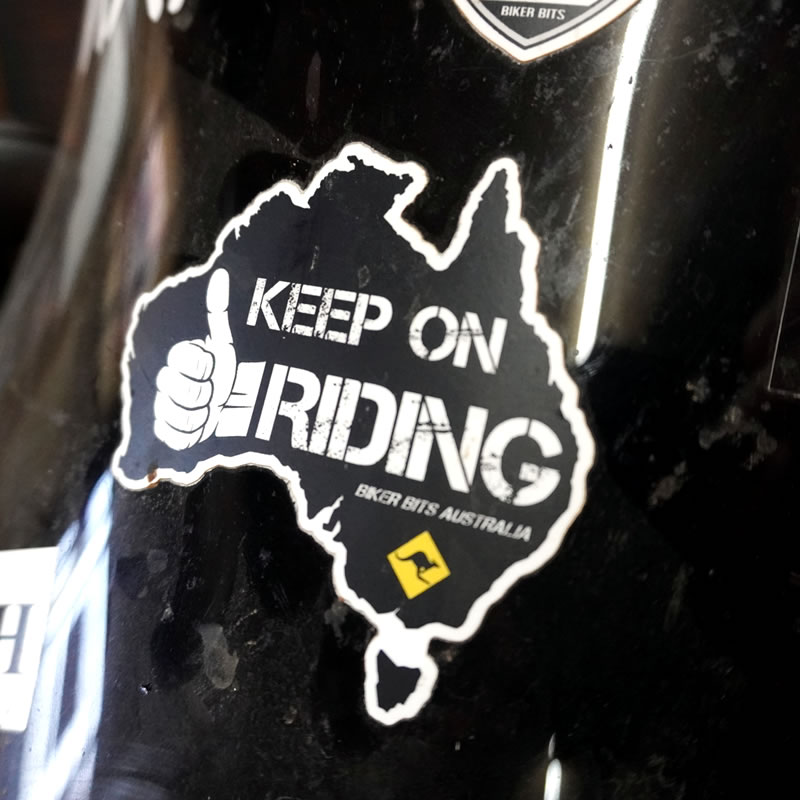 Keep On Riding Sticker – Biker Bits
