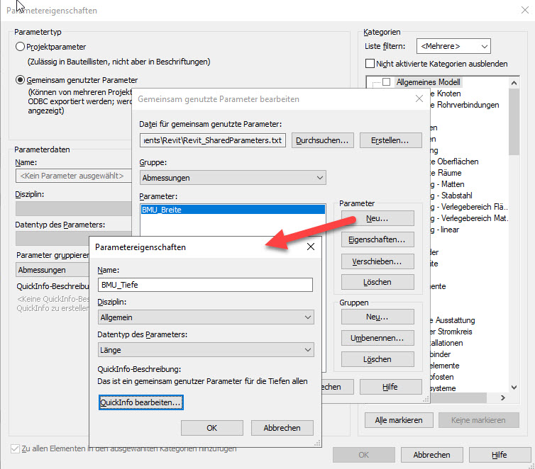 Gemeinsam genutzte Parameter in Revit – BIM me UP! Gemeinsam genutzte Parameter in Revit – BIM me UP!