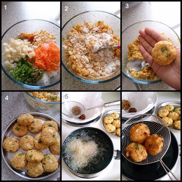 Leftover Rice Cutlets (Tikki) - Binjal's VEG Kitchen