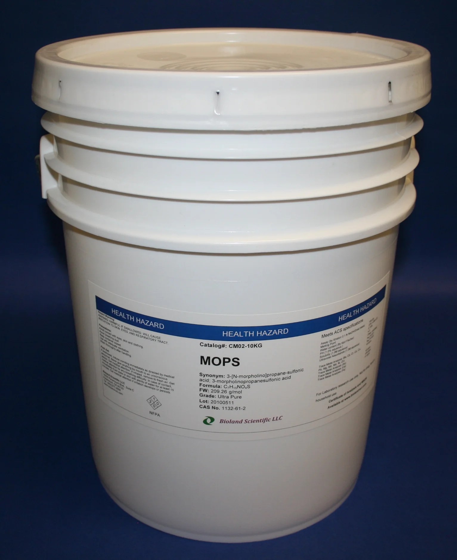 Mops Ar Grade 10 Kg Bioland Scientific Llc