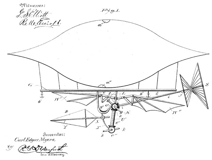 The Amazing 1897 Sky Cycle self-powered aircraft | Bitter Grounds Magazine