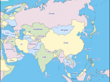 Free Labeled Asia Map With Countries Capital In Pdf
