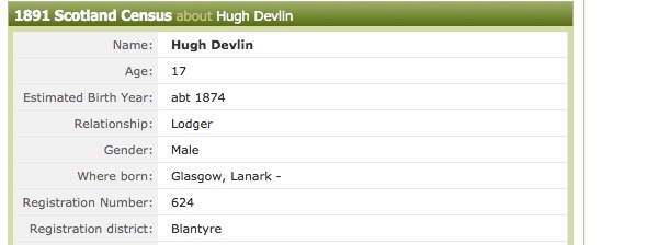 Devlin Ancestry in Blantyre - Blantyre Project - Official History ...