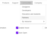 Blazor Menu Component