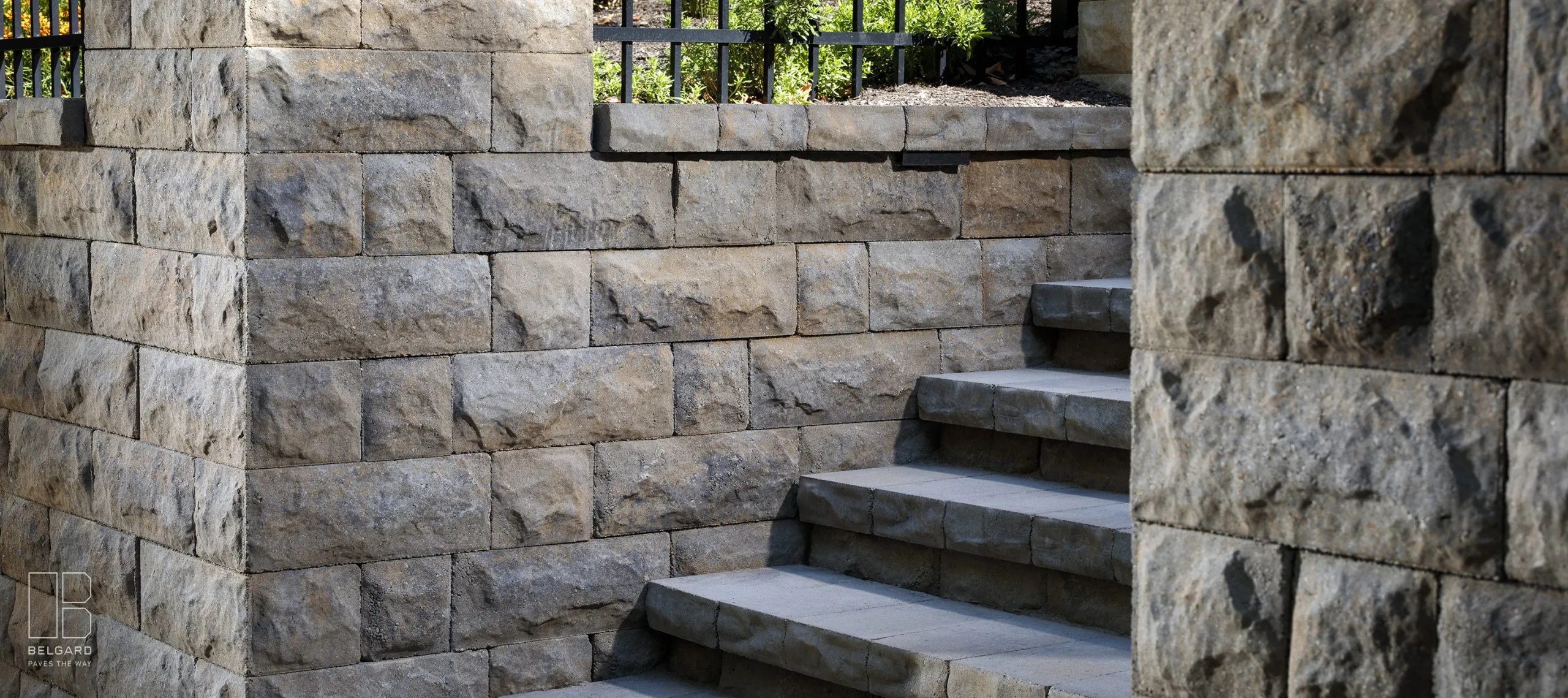 Elegant Retaining Wall - Blessing Landscapes