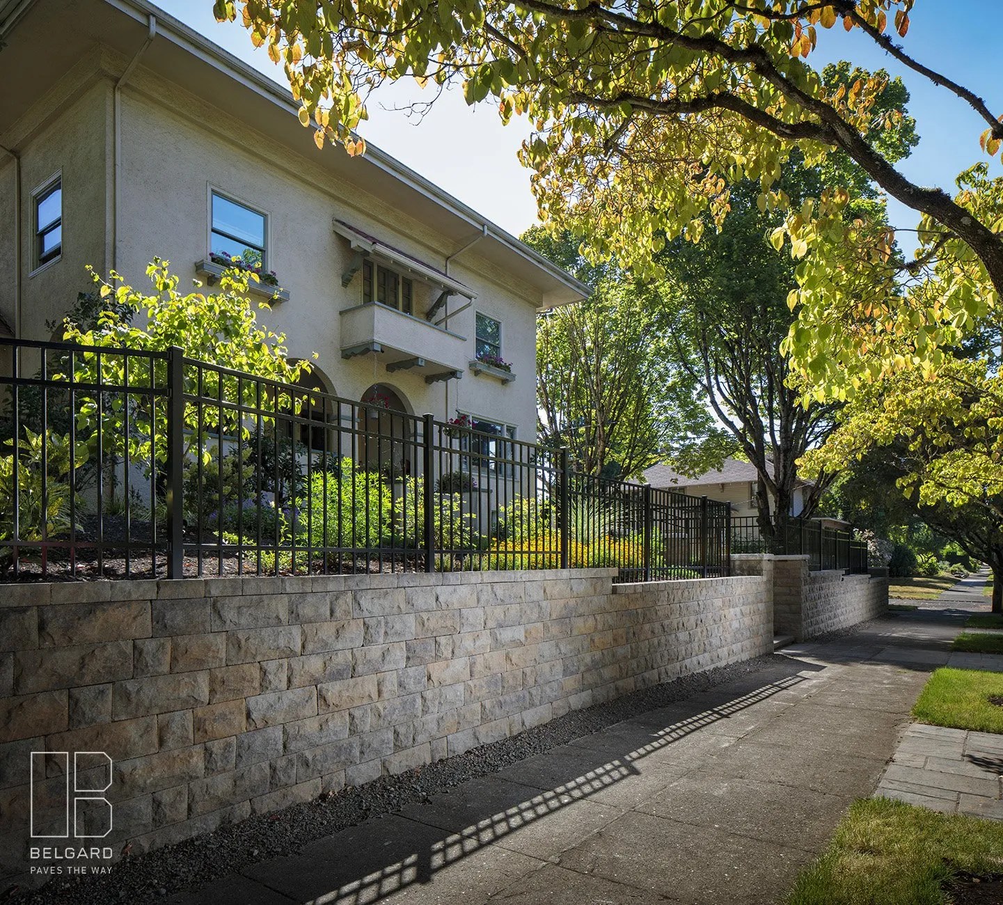 Elegant Retaining Wall - Blessing Landscapes