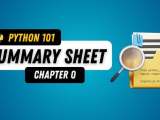 Python 101 Chapter 0 Python Summary Sheet Python Cheat Sheet