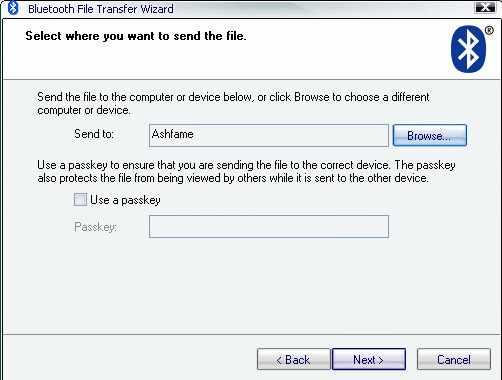 How to transfer files between computer and mobile device using bluetooth?