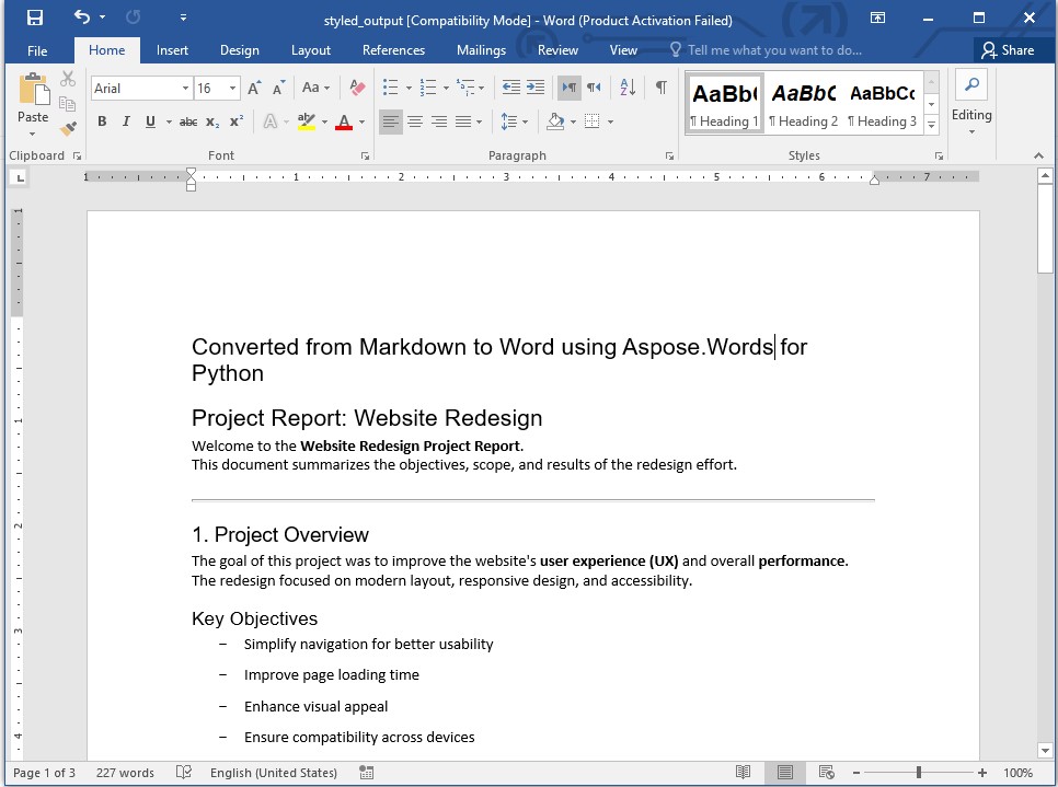 Convert Markdown To Word In Python Markdown To Docx