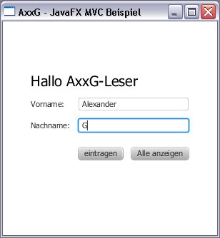 Model - View - Controller mit JavaFX | AxxG Blog