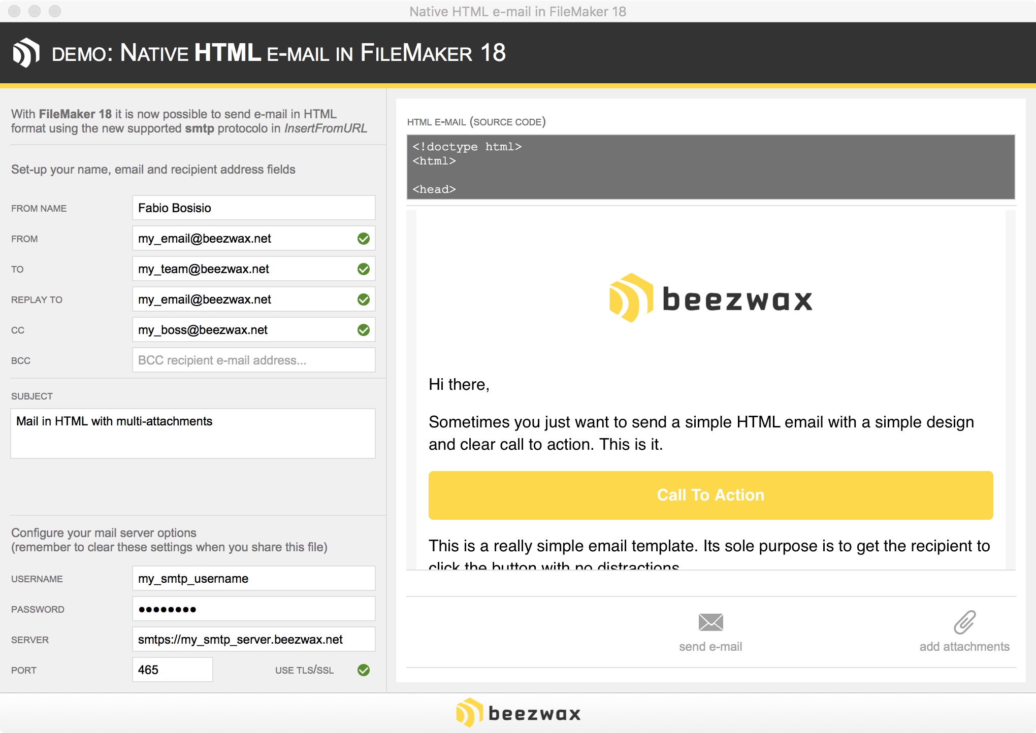 Native HTML Email in Claris® FileMaker® | beezwax blog