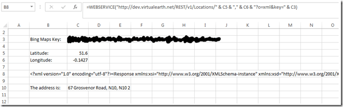 Chris Webbs Bi Blog Bringing Location Information Into Excel 2013 With The Webservice Function 0946