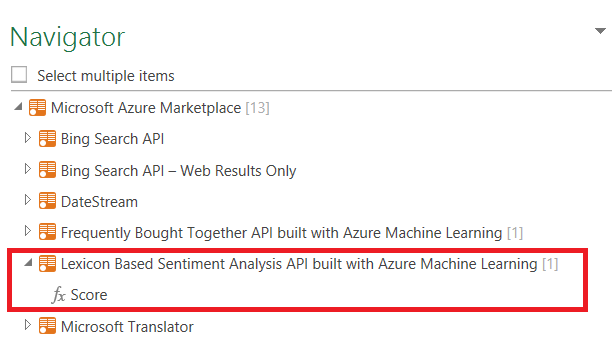 Chris Webbs Bi Blog Sentiment Analysis In Excel With Azure Machine 0074