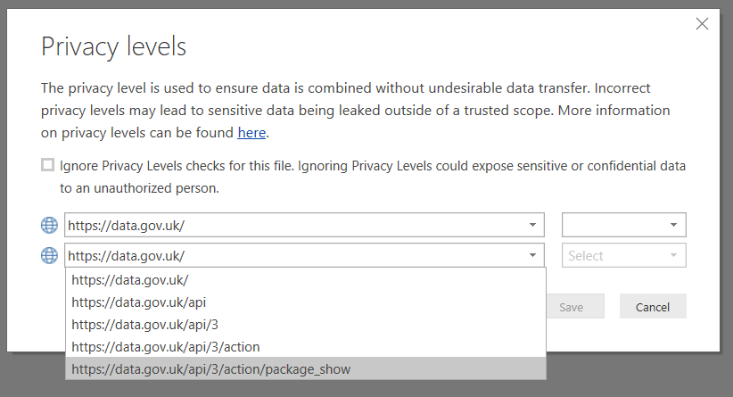 Chris Webb's BI Blog: Credentials, Data Privacy Settings And Data ...