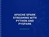 How To Work In Spark Streaming With Python And Pyspark