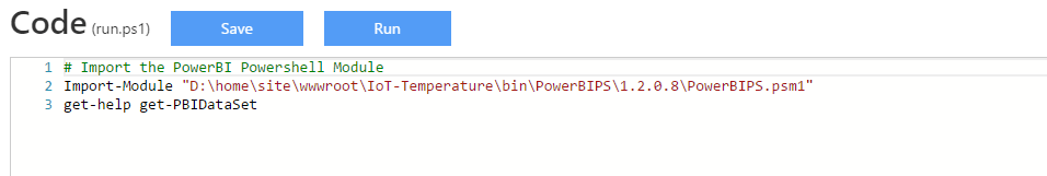 How To Use A Powershell Azure Function App To Get Restapi Iot Data Into Power Bi For