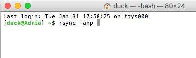 Using rsync on Mac to Copy Files – Duck's Tech Blog