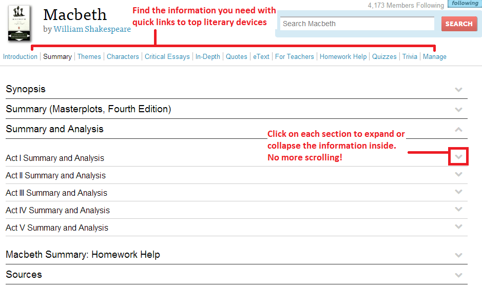 Why We Love the New eNotes Study Guide Pages - eNotes Literary Journal