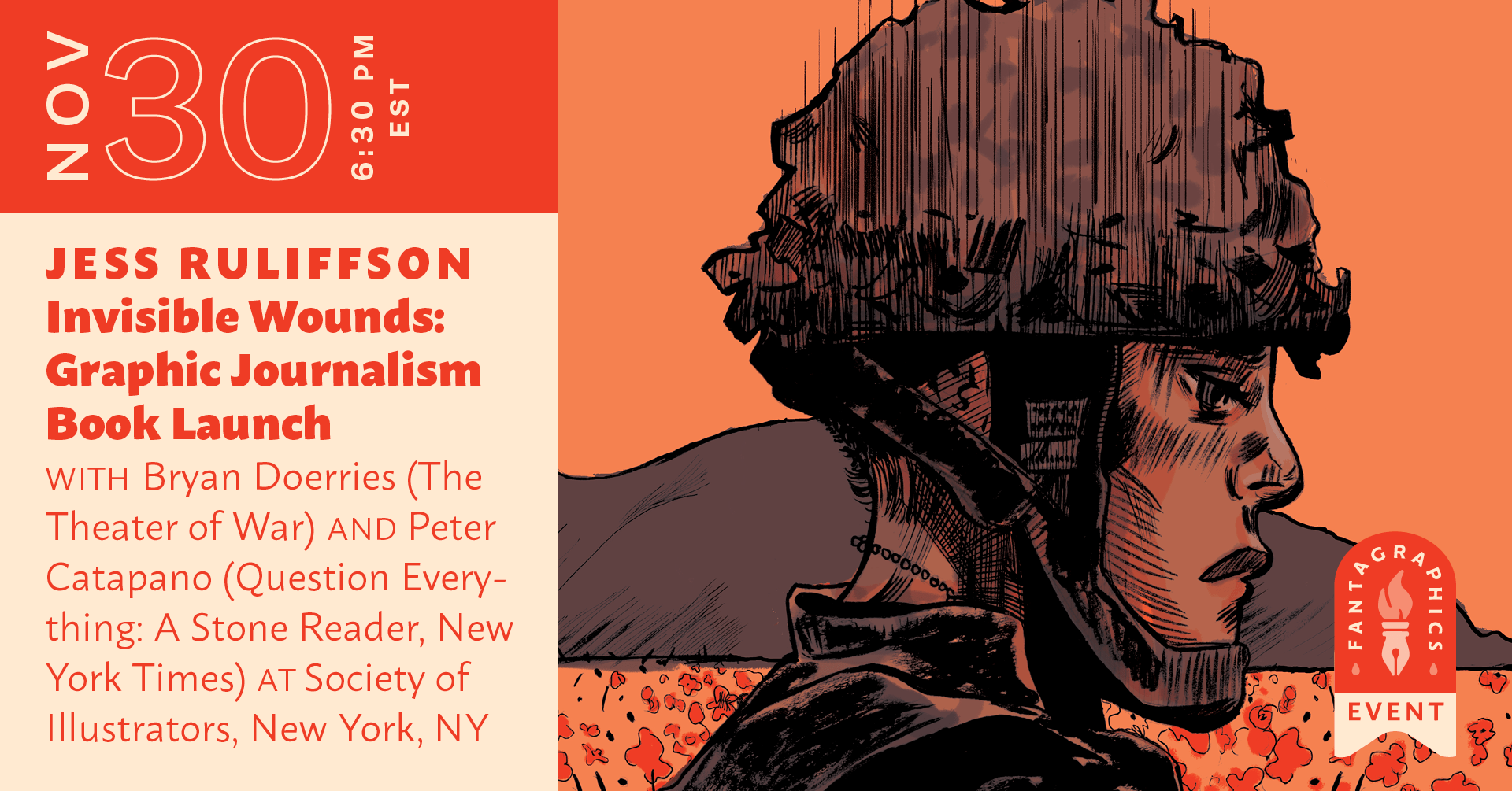 New York, NY: Jess Ruliffson (Invisible Wounds: Graphic Journalism) in conversation with Brian ...