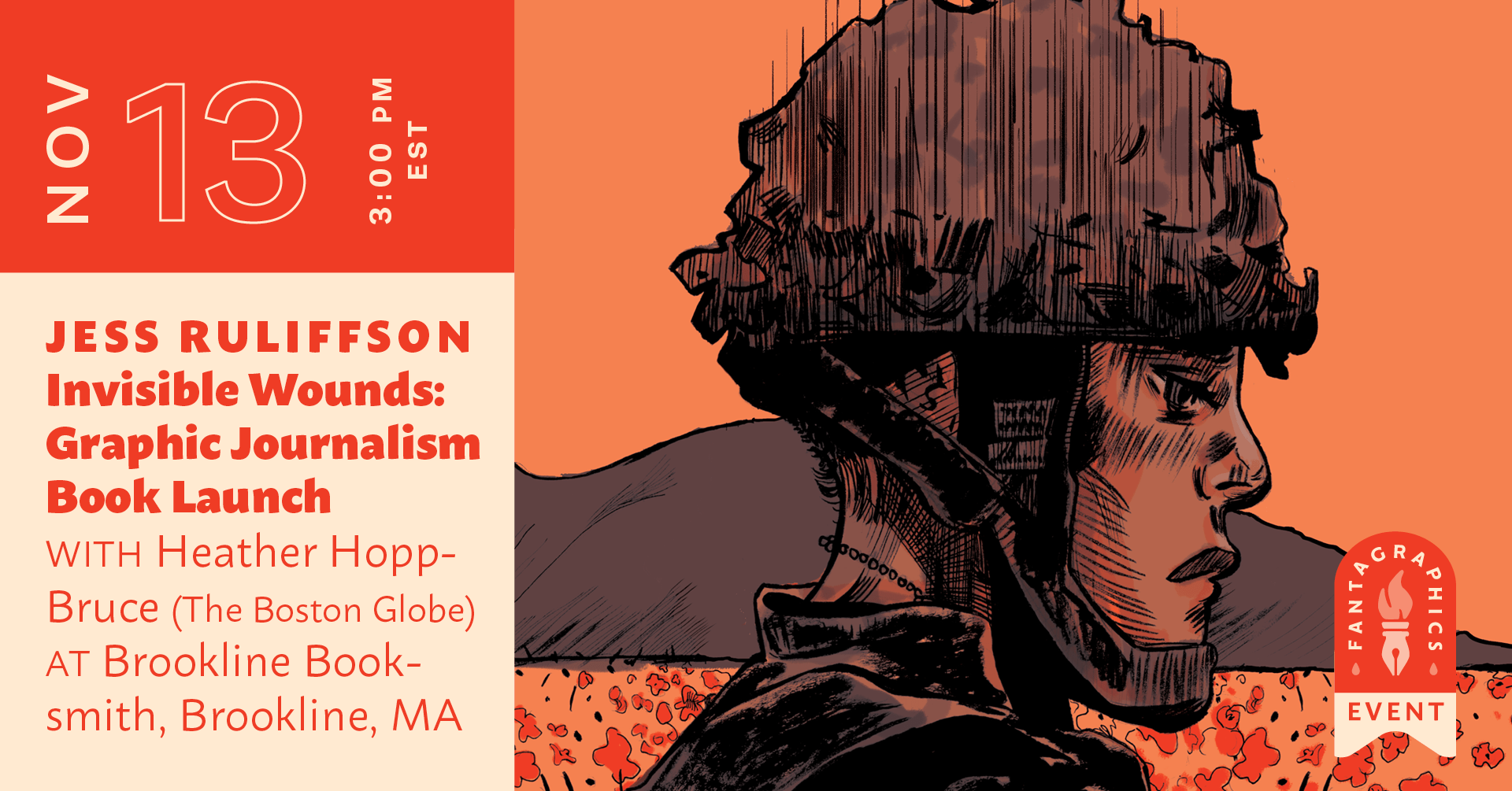Brookline, MA: Jess Ruliffson (Invisible Wounds: Graphic Journalism) in ...