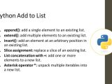 How To Add Elements To A List In Python Be On The Right Side Of Change