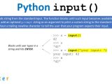 Python Input Function Be On The Right Side Of Change