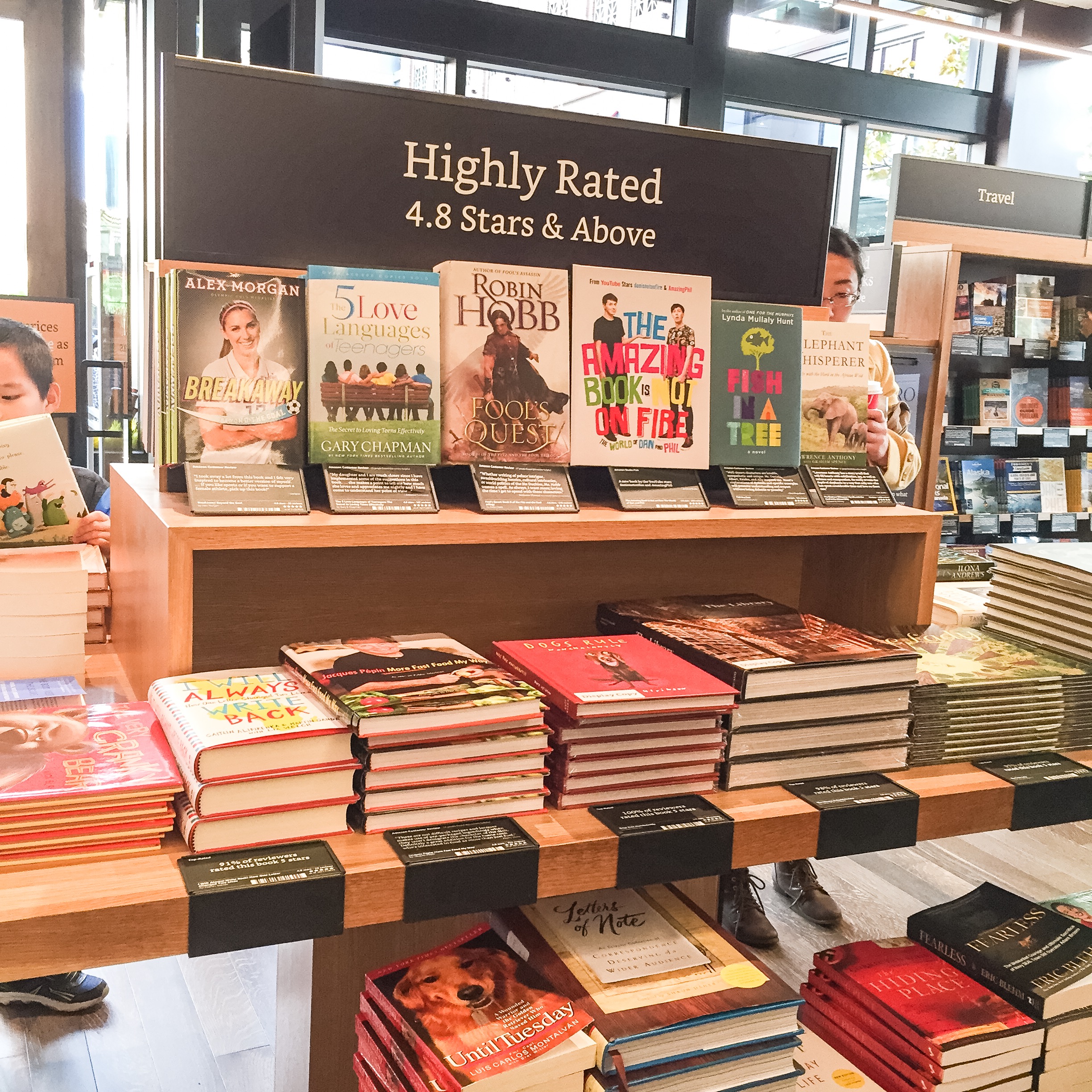 Amazon Books and the art at University Village, Seattle | Get Going