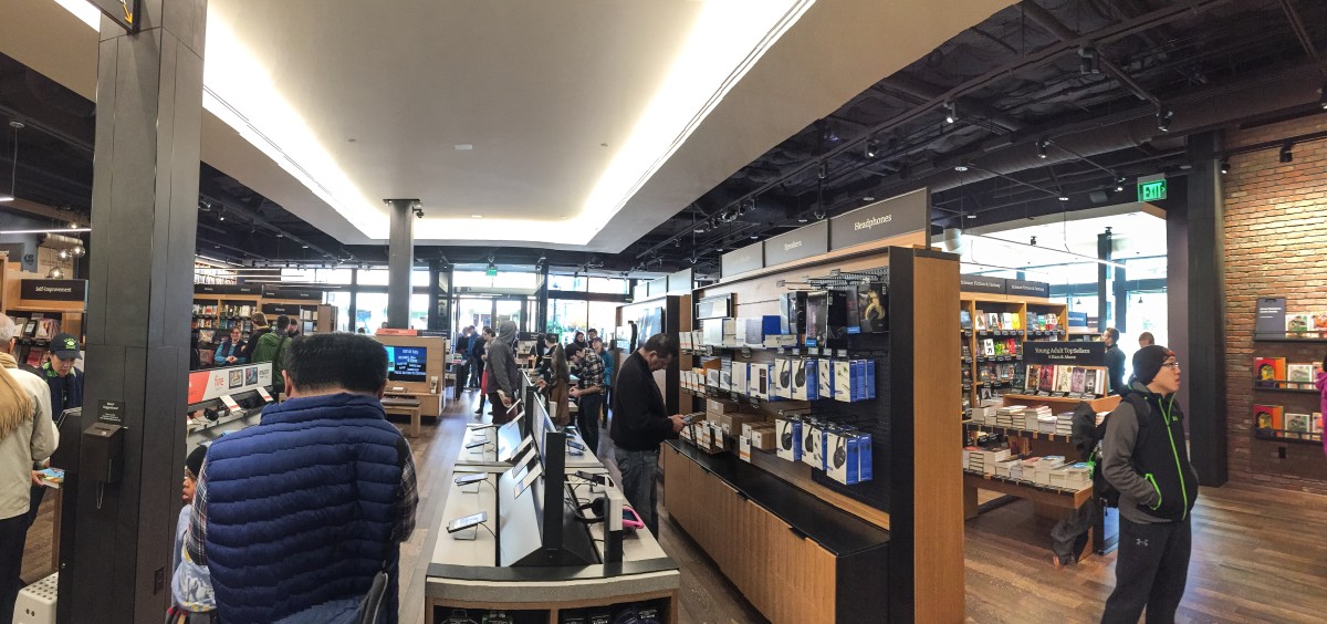 Amazon Books and the art at University Village, Seattle | Get Going