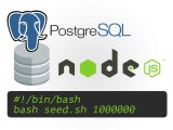 Bash Script And Node Js Generator For Seeding Postgres Database Hash