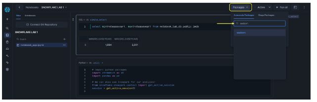 Snowflake Notebooks Packages And Graphs - Professional Light Texture - Mobile