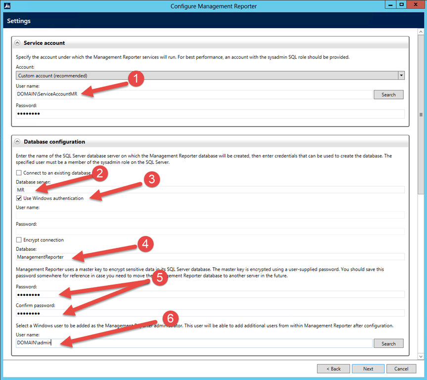 Installing Management Reporter and connecting it to AX 2012 R2 ...