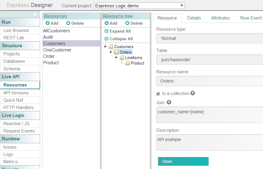 espresso-02-live-api-resource-trees – Java, SQL and jOOQ.