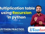 Multiplication Table In Python Using While Loop Newtum