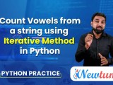 Count Vowels From A String In Python Using Iterative Method Newtum