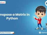 Transpose A Matrix In Python Newtum