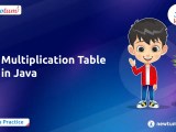 Multiplication Table In Java Newtum