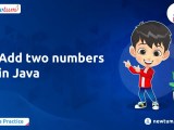 Add Two Numbers In Java Newtum