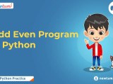 Odd Even Program In Python Newtum
