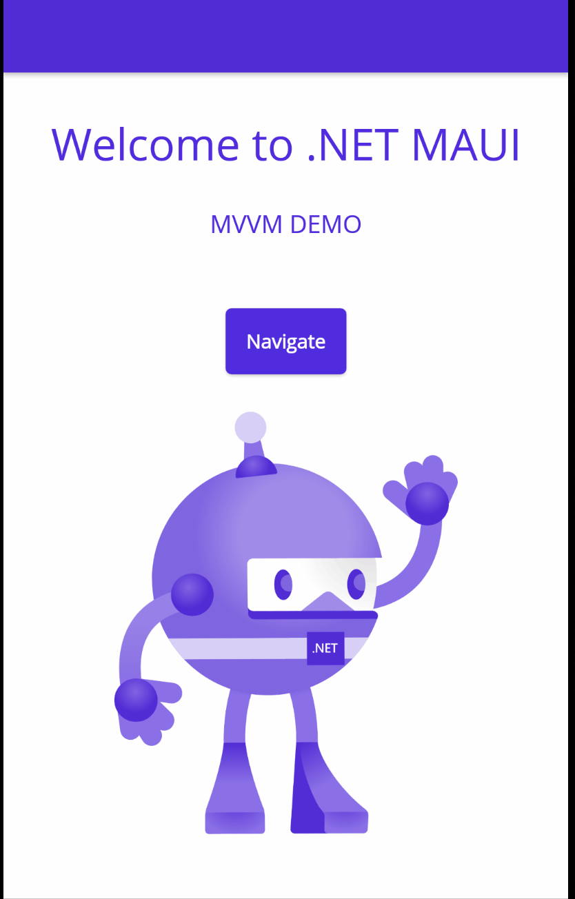 Setting up a basic MVVM architecture in .NET MAUI