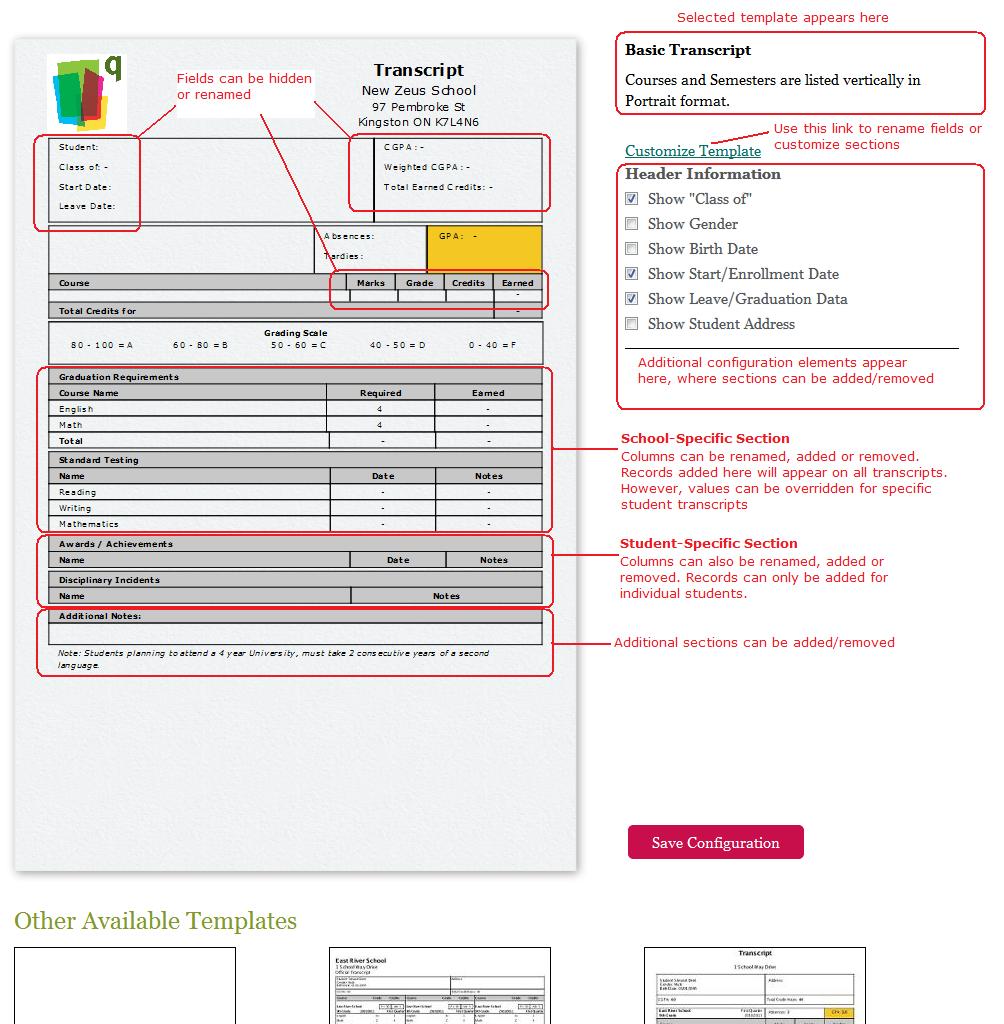 Updated Transcripts Module for HTML5 - QuickSchools Blog